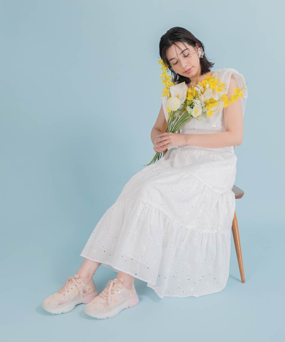 【Flower Collection】2WAY シアーフラワースニーカーRANDA公式サイト