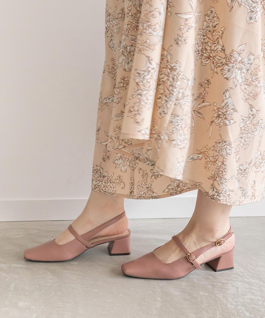 【SALE】オリジナルフラワーバックストラップパンプス｜RANDA公式サイト